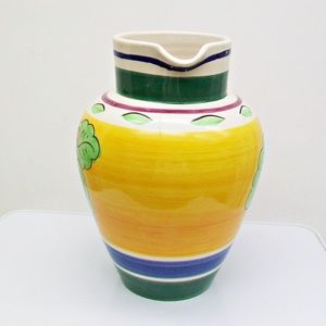 Pier 1 | Dining | Pier One Pitcher Hand Painted Italy Large 8 Oz | Poshmark